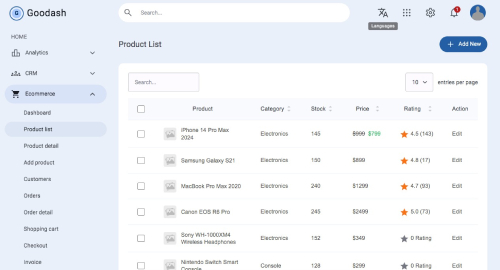 Goodash React Version